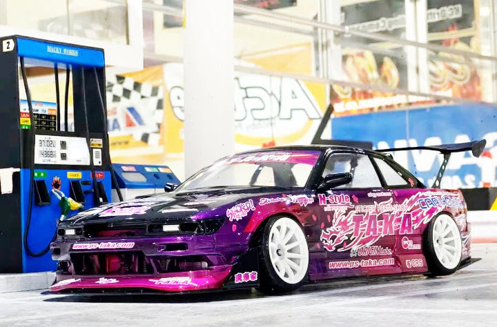 NISSAN S13 SILVIA ORIGIN LAB FUJIO 2023 (W- TAKA LIVERY) [ADDICTION RC ...